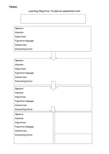 Explanation Text Weekly Resources Teaching Resources