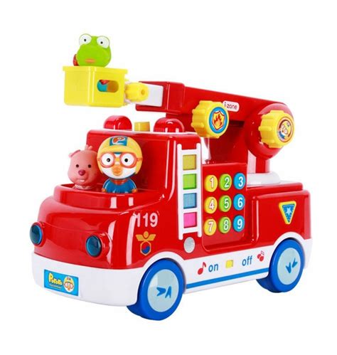 뽀로로 119 멜로디 소방차 사다리 크롱 루피 장난감 티몬