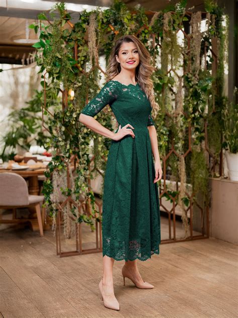 Rochie Valentina Verde Ateliermadamero
