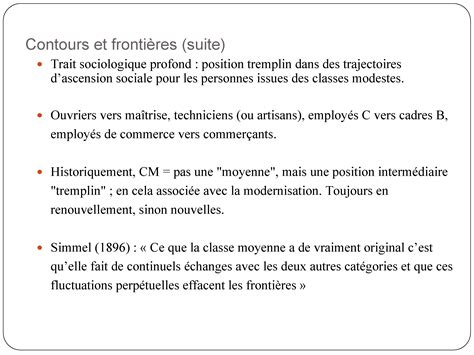 Premi Re Partie Les Classes Moyennes D Finition Et Dynamique Sciences Conomiques Et Sociales