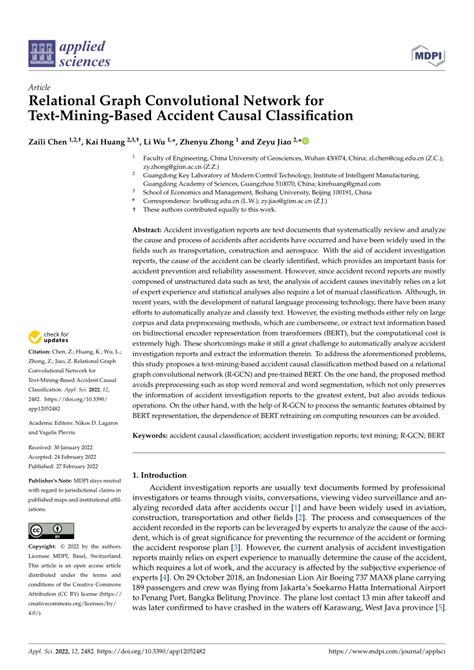 Pdf Relational Graph Convolutional Network For Text Mining Based