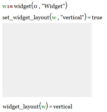 Widget Layout