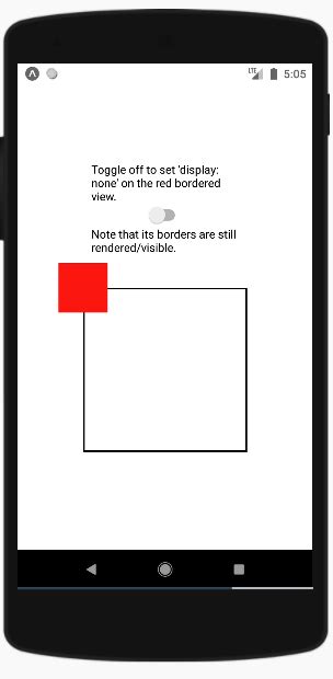 android only setting `display none ` style still renders visible borders · issue 30338