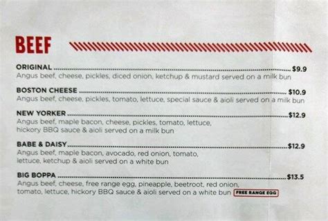 Menu At Burger Urge Restaurant Brisbane Airport Airport Dr