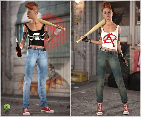 Stz Bad Girl Clothes 3d Figure Assets Santuziy78