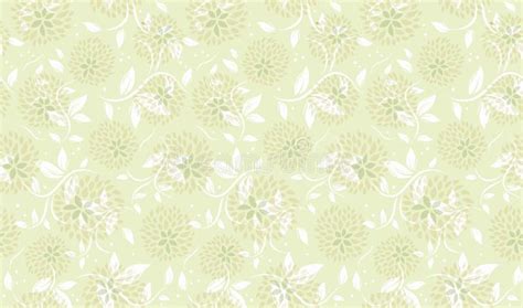 Horizontally And Vertically Repeatable Vector Seamless Floral Pattern
