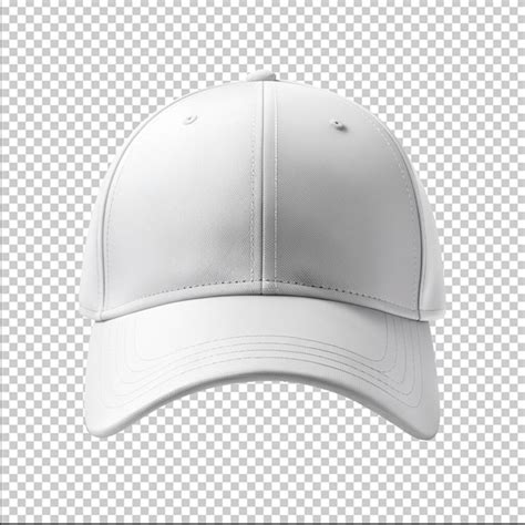 Premium Psd Free Isolated White Cap Front View