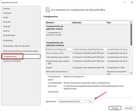 ¿cómo Instalar Un Complemento O Addins En Excel Excel Negocios
