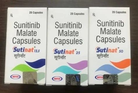 Sunitinib 25 Mg Capsule At ₹ 6000box Sunitinib Malate Capsules In