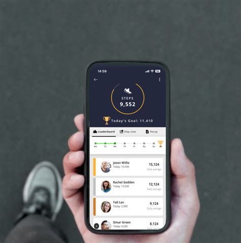 team step challenge app reaction