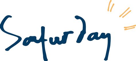 Sábado Letras De Texto De Dia Fofo Para Planejadores Semanais 11028863 Png