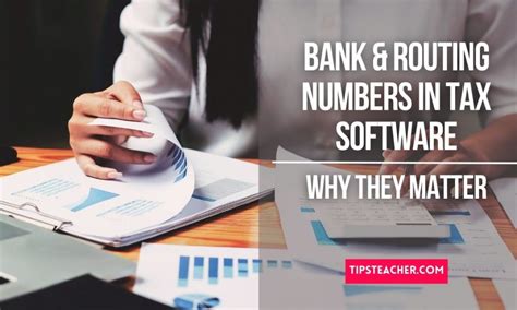 Why Is It Useful To Have Your Bank Account And Routing Numbers When Using Tax Preparation