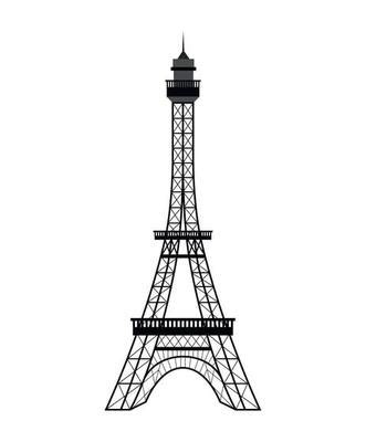 Eiffel Tower Outline Vector Art Icons And Graphics For Free Download