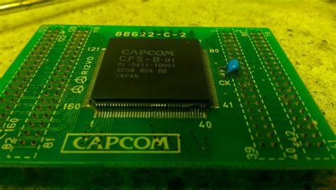 Capcom CPS C Board Repair Pic Heavy PCB Monitor Repair Logs Aussie Arcade
