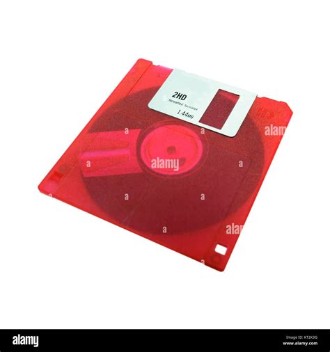 A Computer Floppy Disk Isolated On A White Background Stock Photo Alamy