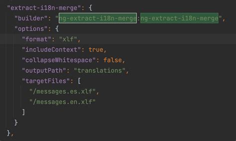 extract and merge i18n xliff translation files for angular projects