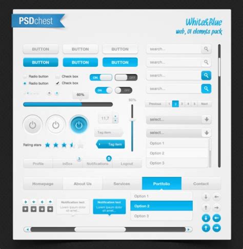 Fresh Clean And Practical Web Design Elements Layered Material Download Free Buttons Psd