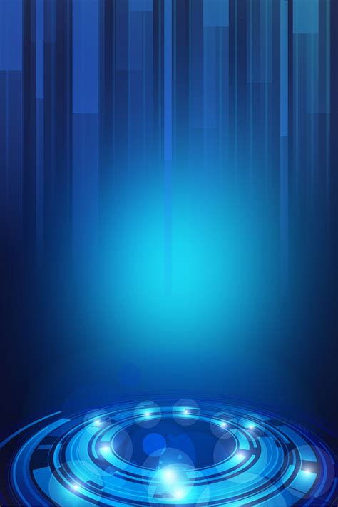 Blue Tech Artificial Intelligence Poster Background B