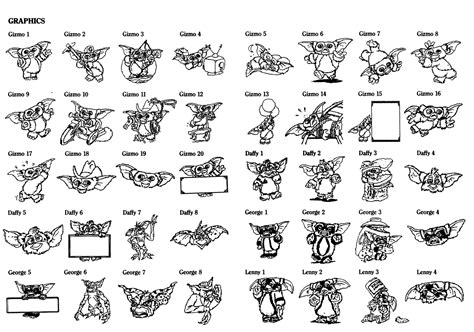 Image 07 Gremlins 2 Graphics Mogwais  Gremlins Wiki Fandom Powered By Wikia