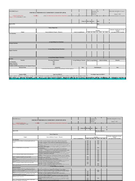 Ipcr Evaluation For Hrh 2024 Download Free Pdf Preventive