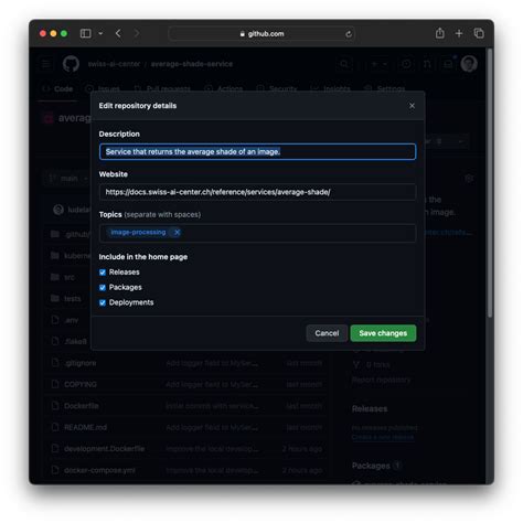 How To Configure A New Github Repository Swiss Ai Center