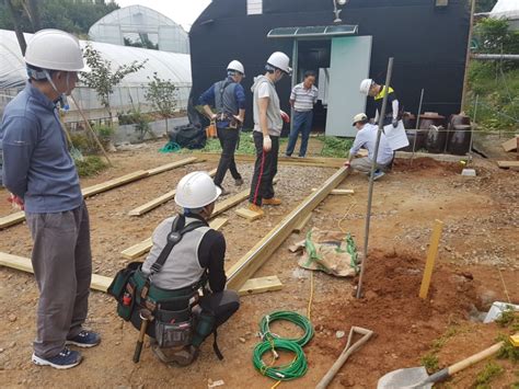 건축현장실습 목조주택 집짓기 봉사참여 한양건축평생교육원