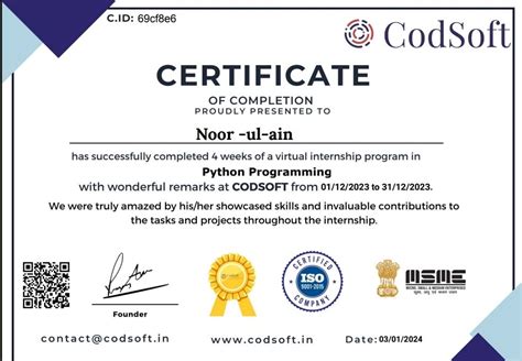 Noor Ul Ain On Linkedin Pythonprogramming Codsoft
