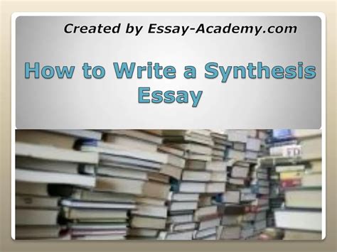 PPT How To Write A Synthesis Essay PowerPoint Presentation Free Download ID 7260406