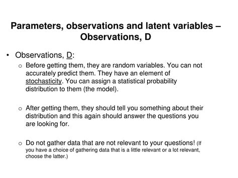 Ppt Statistical Modelling And Latent Variables Powerpoint