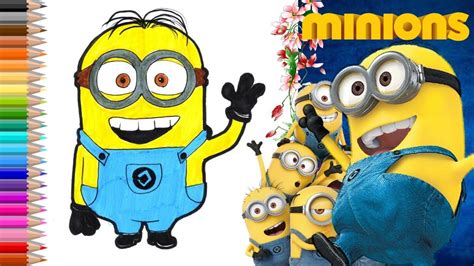 How to draw Dave from Minions Как нарисовать миньона Дейв YouTube Minions Easy