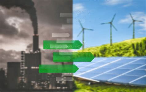 Green Energy Transition To Fossil Fuel Stock Image Image Of Efficiency Landscape 276462307