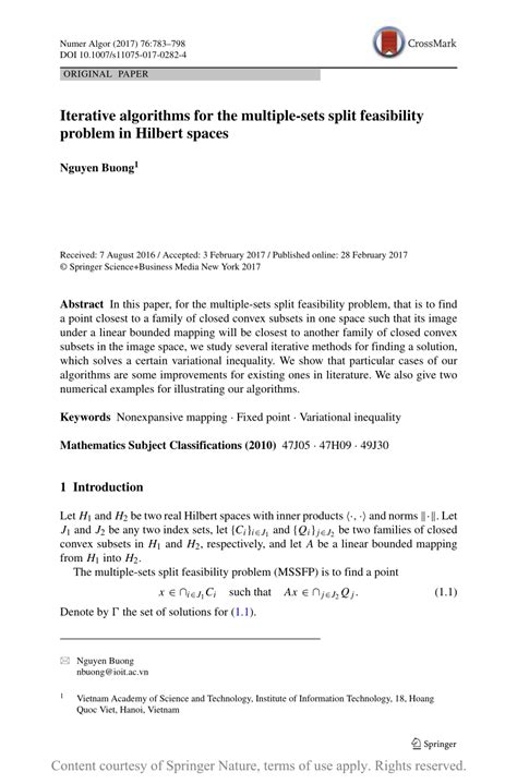 Iterative Algorithms For The Multiple Sets Split Feasibility Problem In