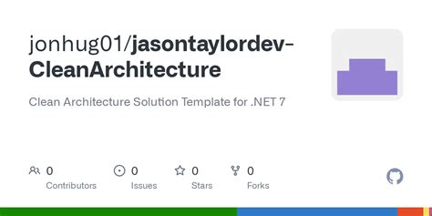 Github Jonhug01 Jasontaylordev Cleanarchitecture Clean Architecture Solution Template For Net 7