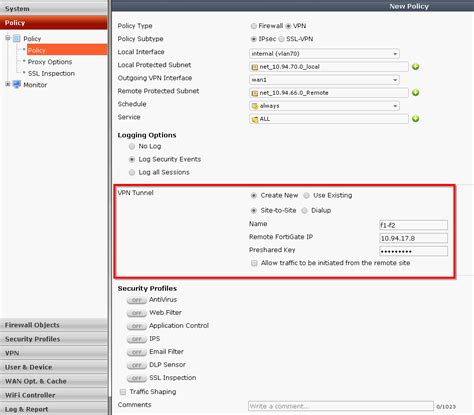 Set Up Ipsec Site To Site Vpn Between Fortigate 60d 2 Policy Based Vpns 51 Security