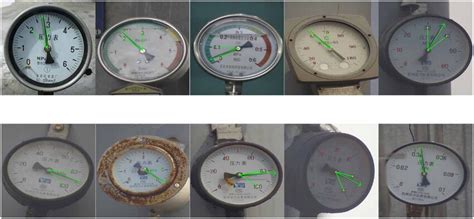 Extraction Results For The Pointer And Its Neighboring Scale Lines
