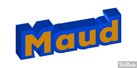 Maud Name Animated  Logo Designs