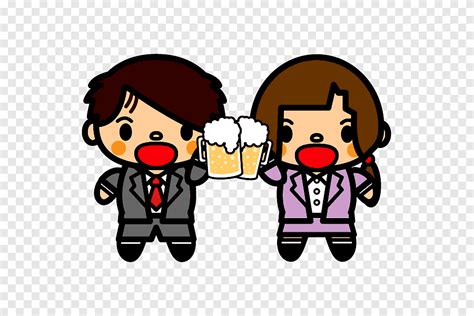 Art Human Behavior Character Beer Toast Cartoon Fictional Character Png Pngegg