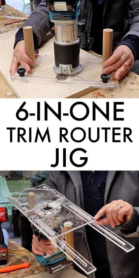 6 In One Trim Router Jig — 3x3 Custom Woodworking Jig Plans Woodworking Jigsaw Woodworking