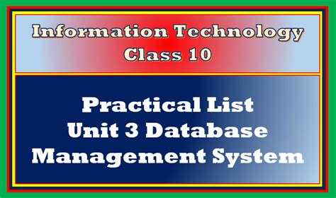 Database Management System 10 Important Practical List