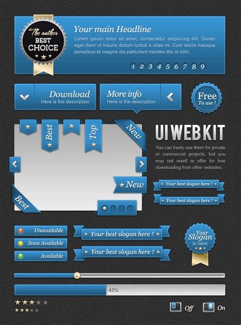 40 Beautiful User Interface Design Kits