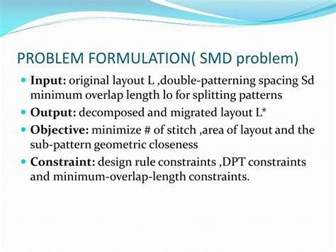 ppt simultaneous layout migration and decomposition for double