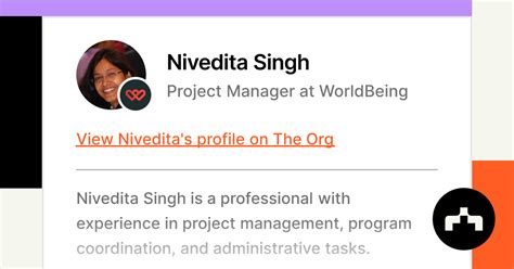 Nivedita Singh Project Manager At Worldbeing The Org