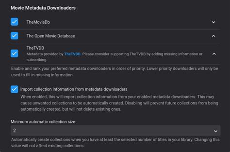 Collections Is Not Working Unraid Docker Linux Emby Community
