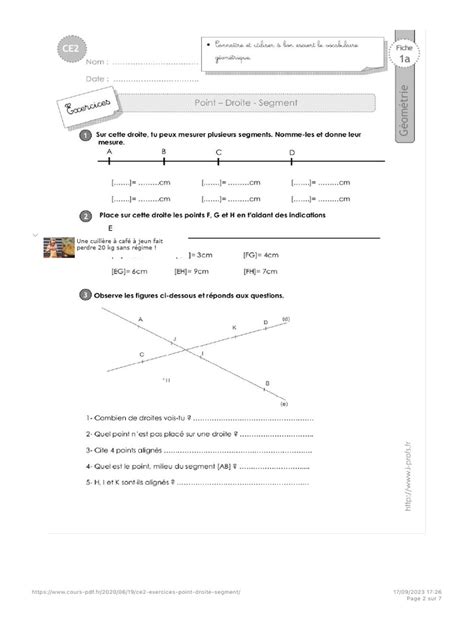 Ce2 Exercices Point Droite Segment Doc Par Eric Ce2 Exercices Point Droite Seg Pdf