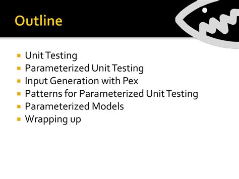 Ppt Parameterized Unit Testing Principles Techniques And Applications In Practice
