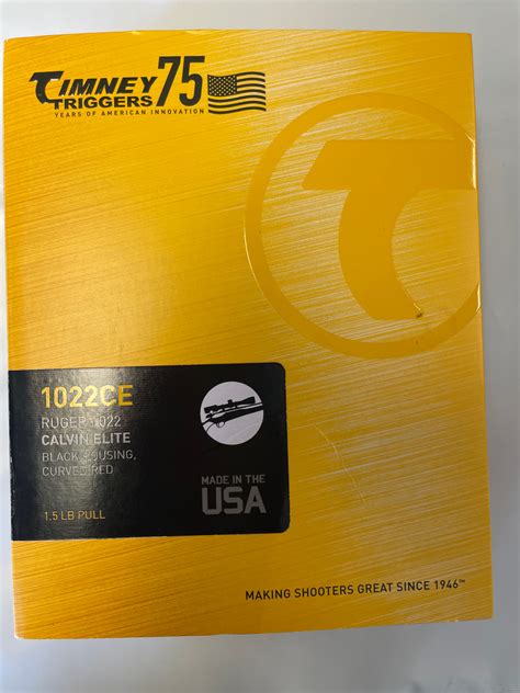 Timney Triggers Usa Calvin Elite Replacement Trigger For The Ruger 10 22