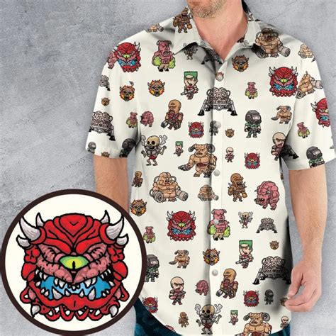 Doom Chibi Characters Hawaiian Shirt