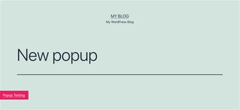 How To Add A Popup Message In Wordpress
