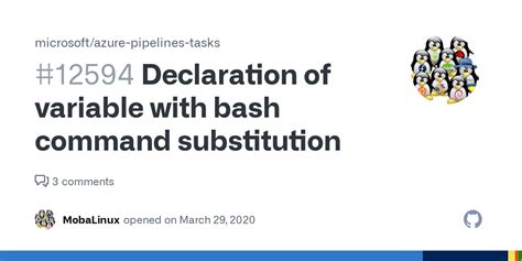 Declaration Of Variable With Bash Command Substitution · Issue 12594 · Microsoftazure