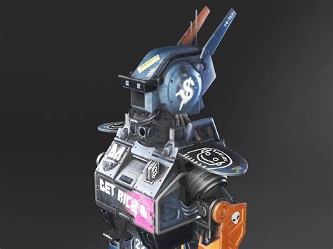 Chappie Robot 3d Model Turbosquid 1251084